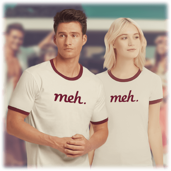 Meh: Meh Logo Ringer Tee