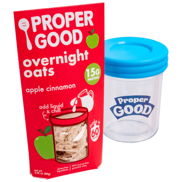 SideDeal: 12-Pack: Proper Good Overnight Oats Kit (Apple Cinnamon)
