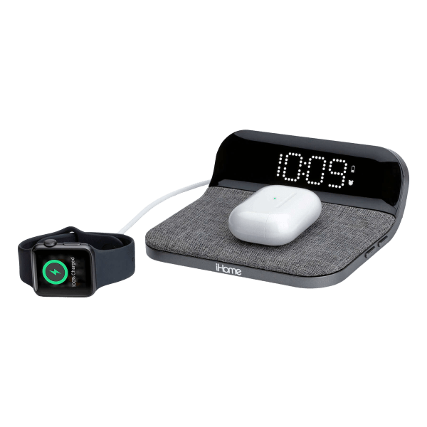 MorningSave: iHome 15W Wireless Charger with Alarm Clock and USB-A Port