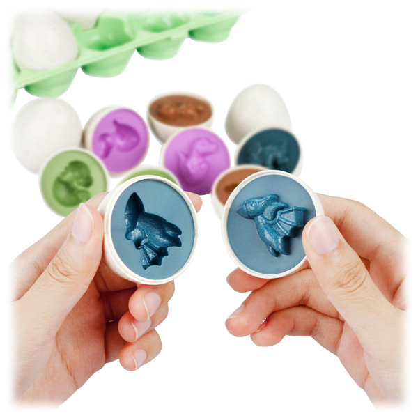 MorningSave: Zunammy STEM Dinosaur Egg Carton Colors and Shapes Toy