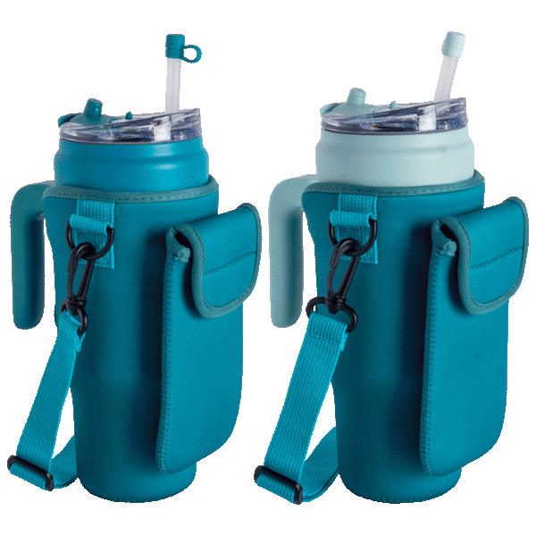 MorningSave: 2-Pack: Primula 40oz Tumbler with Crossbody Sling
