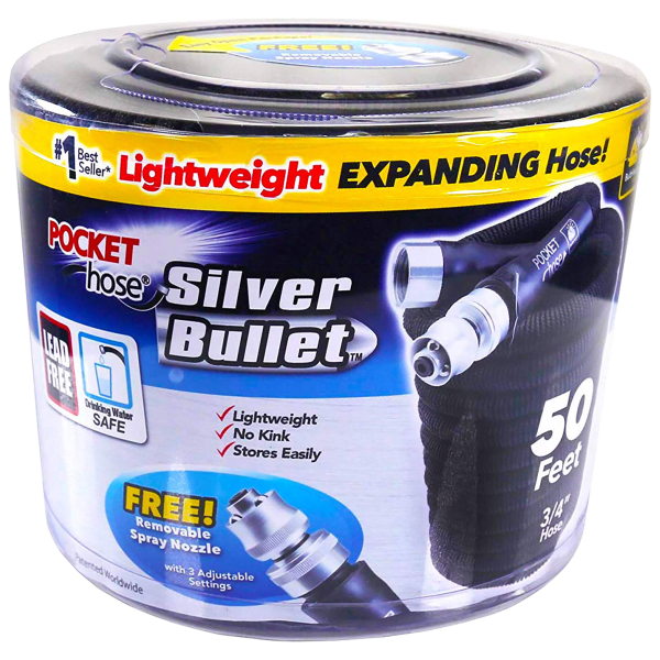 MorningSave: ASOTV 50ft Silver Bullet Pocket Hose with Holder