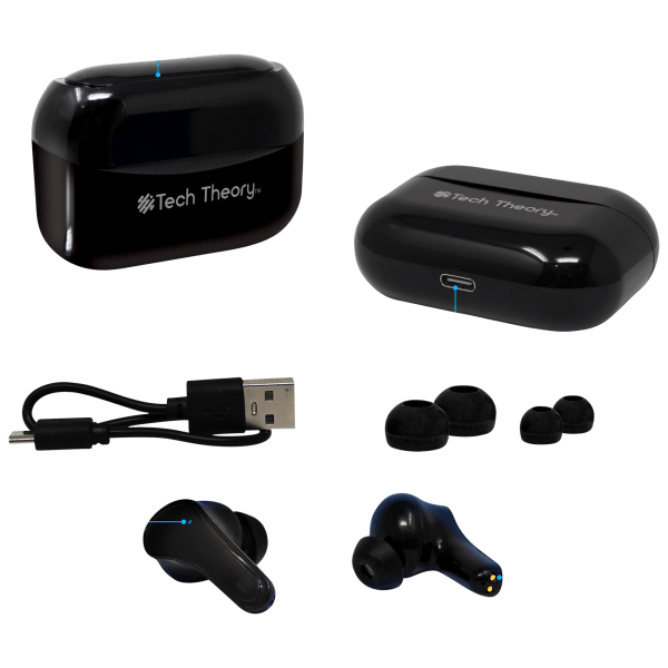 MorningSave: 2-Pack: Pulse True Wireless Earbuds with Charging Case