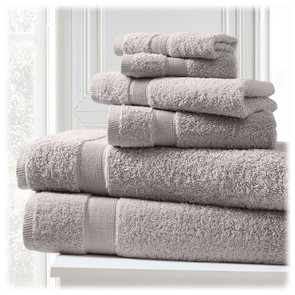 MorningSave: Blissful Bath 6-Piece 100% Cotton Bath Towel Set