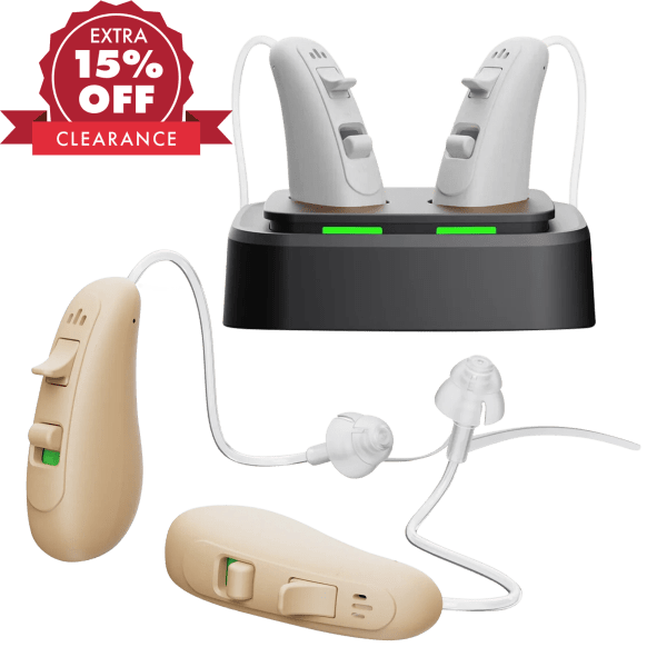 MorningSave: RCA Digital OTC Micro-Sized Hearing Aid Set with Charging Base