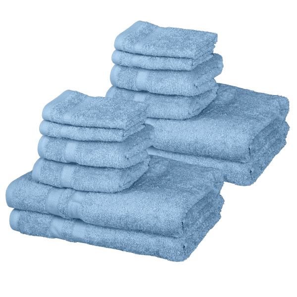 MorningSave: Bibb Home 12-Piece Combed Cotton Towel Set