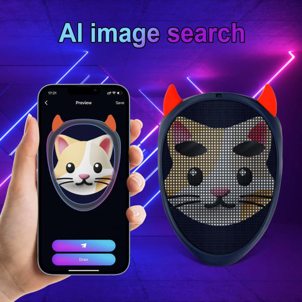 Meh: Rechargeable LED Halloween Mask