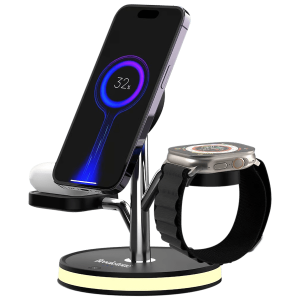 MorningSave: Brookstone 3-in-1 Wireless MagSafe Charging Tree with LED ...