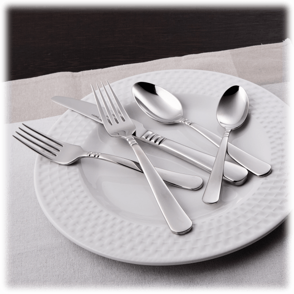 MorningSave: Chefs Harlow 44-Piece 18/10 Premium Flatware Set