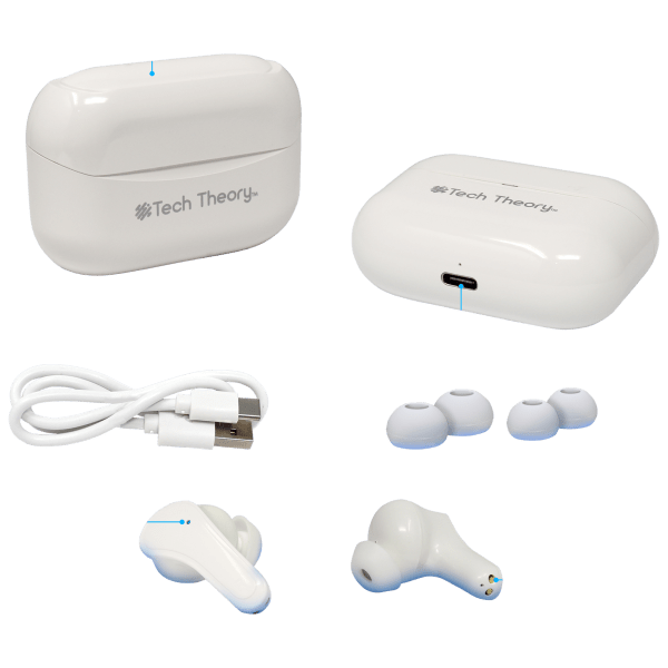 MorningSave: 2-Pack: Pulse True Wireless Earbuds with Charging Case