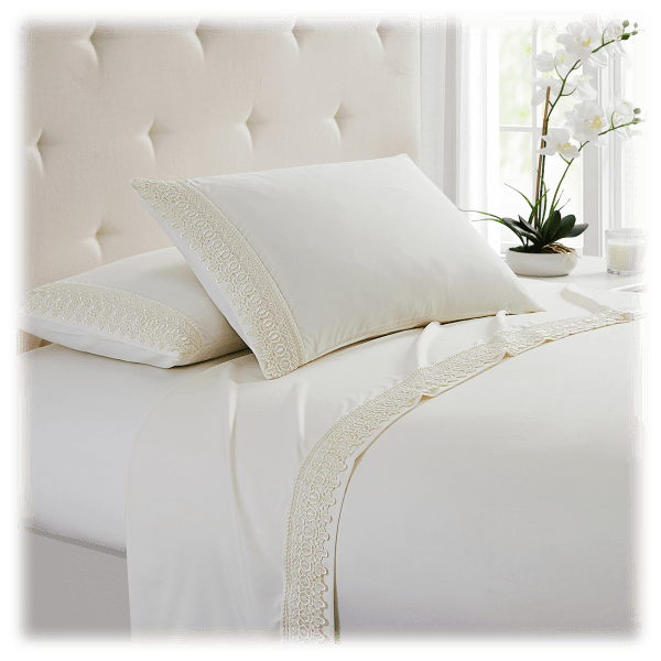 Spirit Linen Home Lace Sheet Set