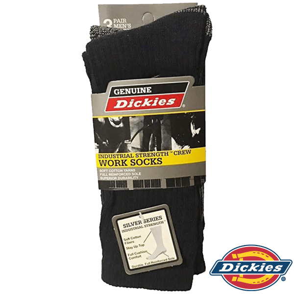 MorningSave: 3-Pack of Genuine Dickies Industrial Strength Crew Work Socks