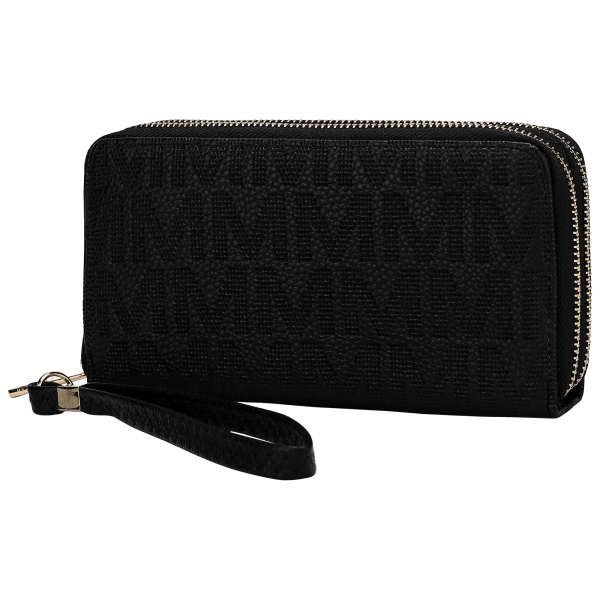 MorningSave: MKF Collection Lisbette Embossed M Signature Wallet by Mia K