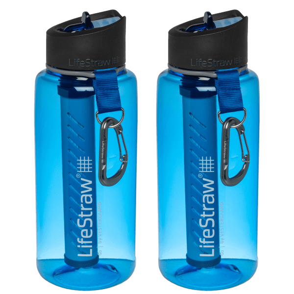 MorningSave: 2-Pack: LifeStraw Go 1-Liter Tritan Water Filter Bottle