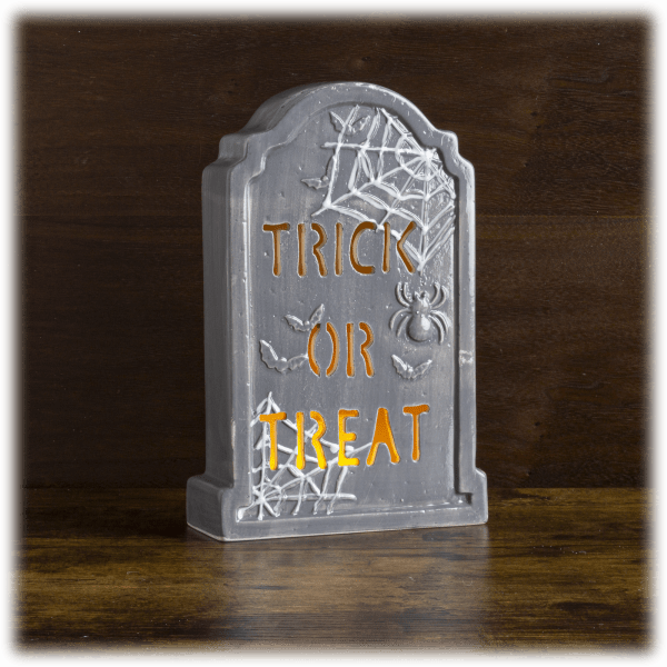 MorningSave: 2-Pack: Mr. Halloween 10" Ceramic LED Tombstone with Timer