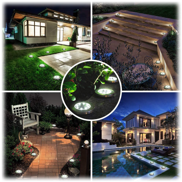 MorningSave: 8-Pack: Hakol LED Solar Outdoor Waterproof Ground Lights ...