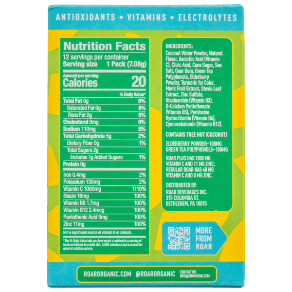 Meh: 144-Pack: Roar Plus Complete Hydration Vitamin & Electrolyte Drink ...