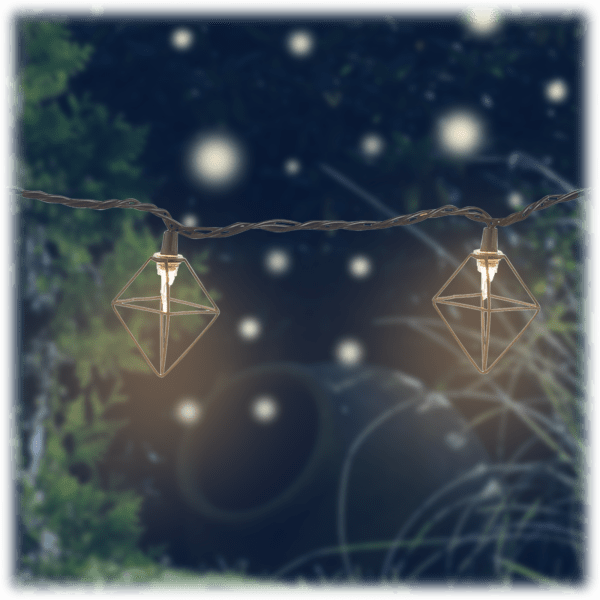 MorningSave: Darice 10ct Diamond Lights with Black Wire