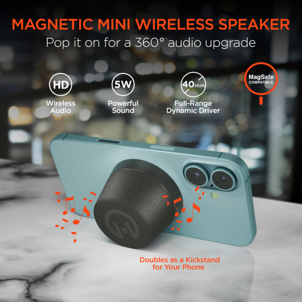 MorningSave: HyperGear Pocket Popper Magnetic Wireless Speaker