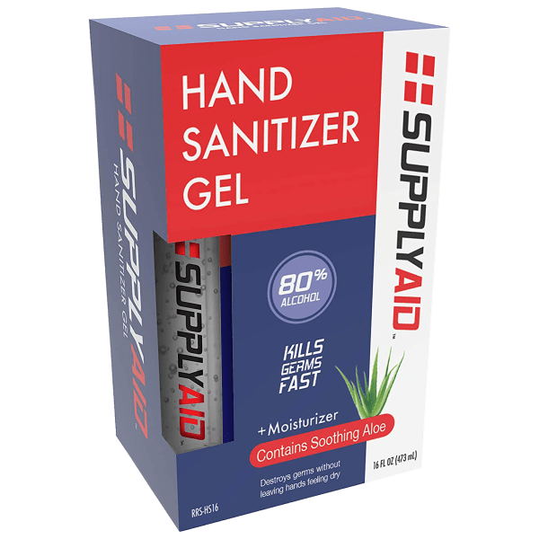 Meh: SupplyAID Hand Sanitizer or Hand & Multi-Surface Wipes