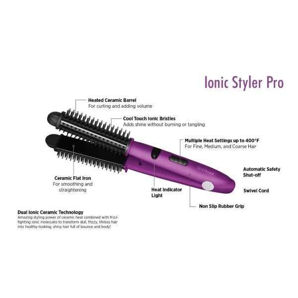MorningSave: InStyler Ionic Styler Pro Hot Brush and Ceramic Flat Iron