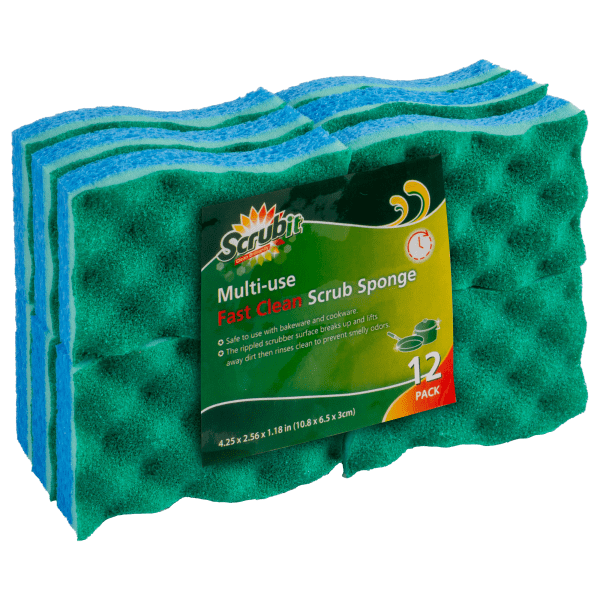 Meh: 24-Pack: Scrub-It Heavy Duty Scrub Sponges for Dishes, Pots & Pans
