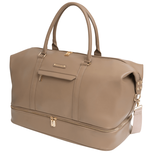 MorningSave: Ellen Tracy Smooth Faux Vachetta Weekender Duffel with ...