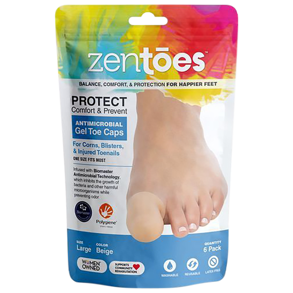 MorningSave: 6-Pack: ZenToes Antimicrobial Gel Toe Caps