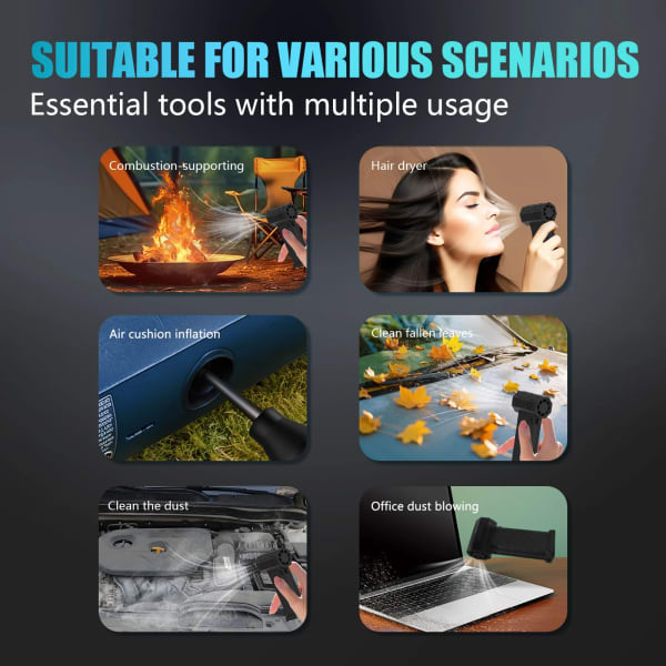 MorningSave: Pursuit Jump Starter Kit with Handheld Rechargeable Fan/Vacuum