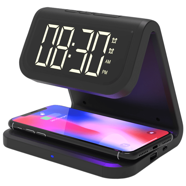 MorningSave: Puretize UV Wireless Charging Alarm Clock