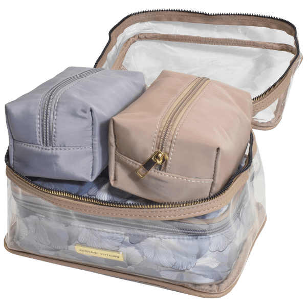MorningSave: Adrienne Vittadini 4-Piece Cosmetic Case Train Set