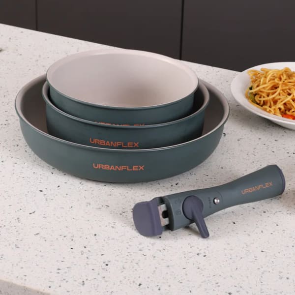 MorningSave: Urban Flex The Smart 11-In-1 Space-Saving Cookware Set
