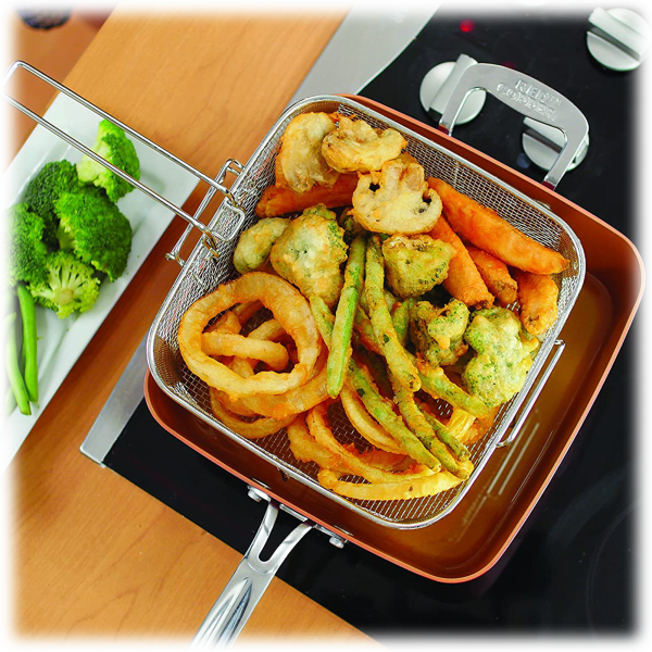 MorningSave: Red Copper 5-Piece Square Pan Set As Seen On TV