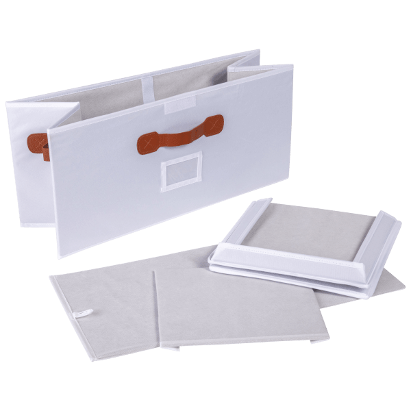 MorningSave: Get Neat Dual Access Storage Box With Faux Leather Handles