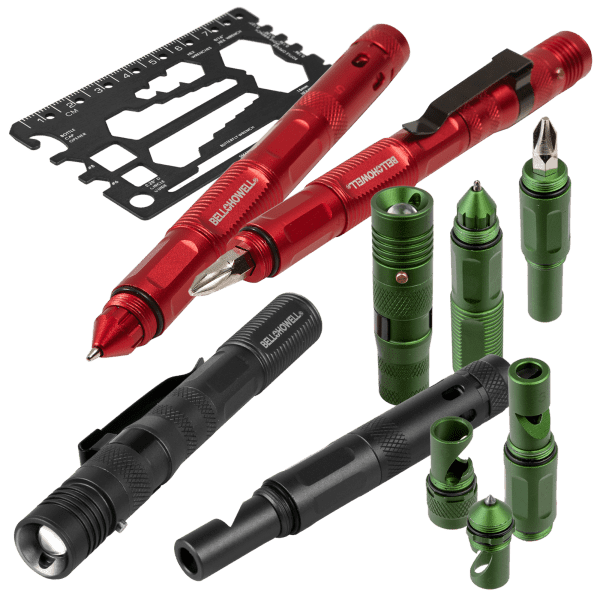 MorningSave: 4-Pack: Bell + Howell 9-in-1 Super Deluxe Tactical Pen ...
