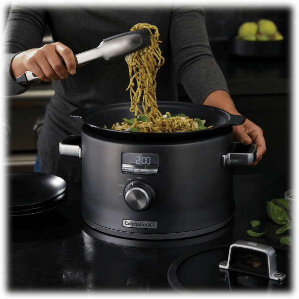 MorningSave: Calphalon Digital Sauté Slow Cooker in Dark Stainless Steel