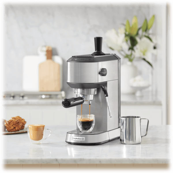 SideDeal: Calphalon Compact 15-Bar Espresso Machine with Milk Frother