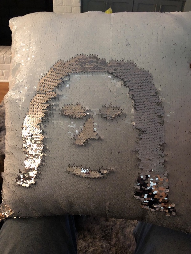 Meh: Amy Miller 2-Pack 17" Sequin Pillows